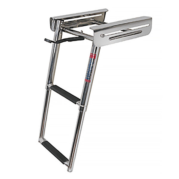JIF Marine Under Platform Slide Out Ladder - Spring Loaded – Anchoring.com